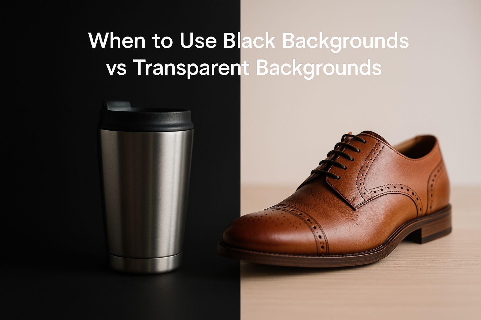 Black Backgrounds vs Transparent Backgrounds Guide
